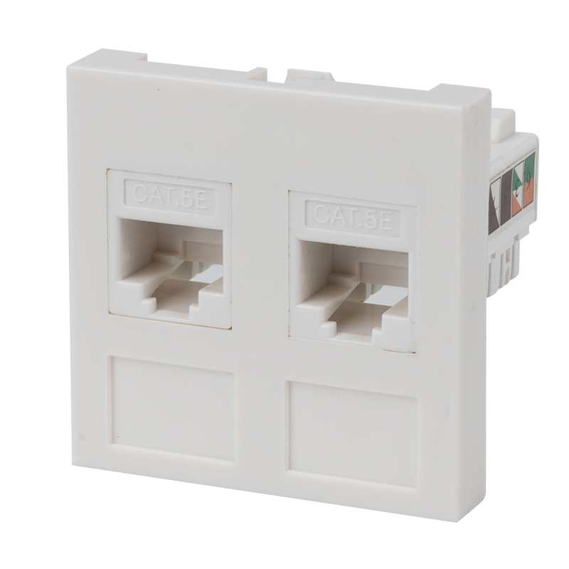 RJ45 Internet socket IF-RJ45-2-CAT6-45 1000mbps/s - YINGFEI ELECTRICAL